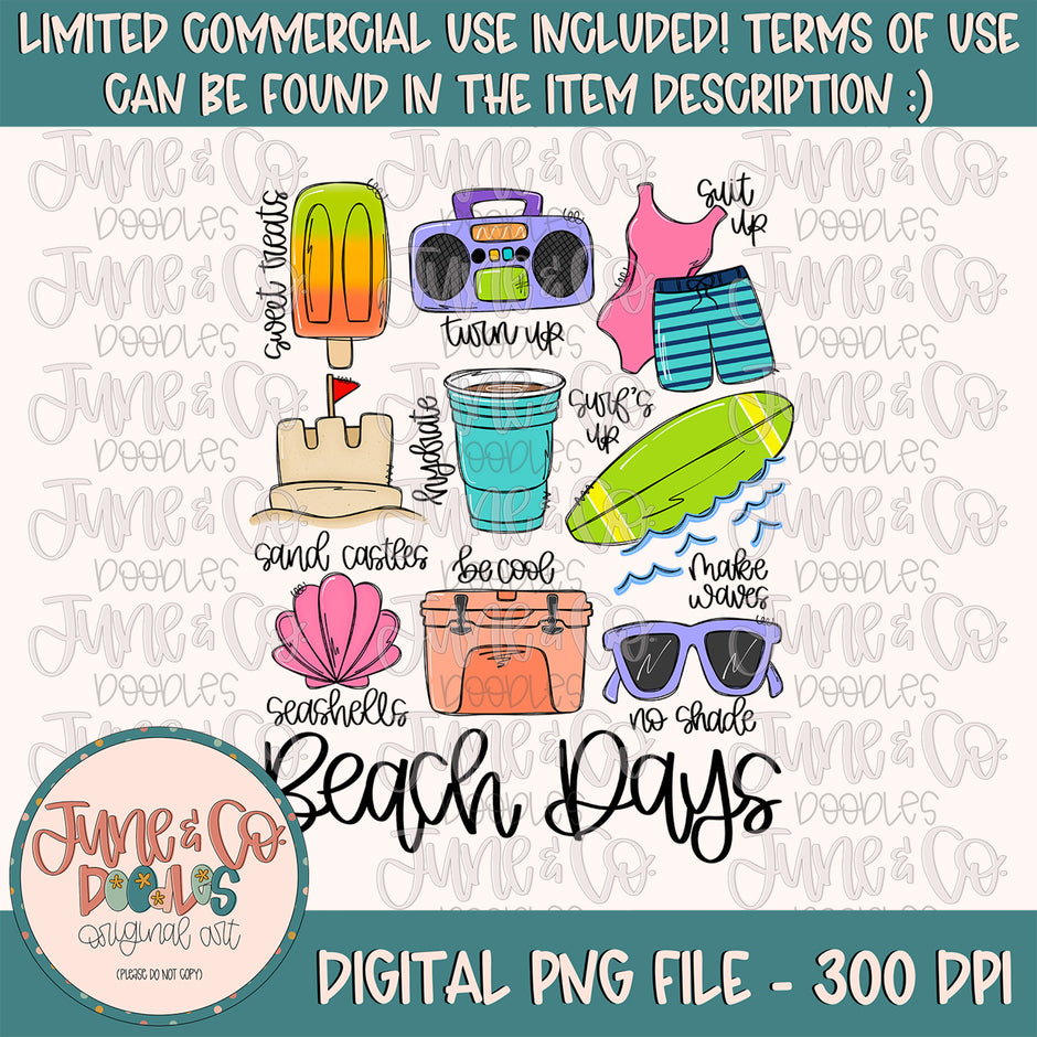 June & Co. Doodles: Hand Drawn & Hand Lettered Digital Art Files – June ...