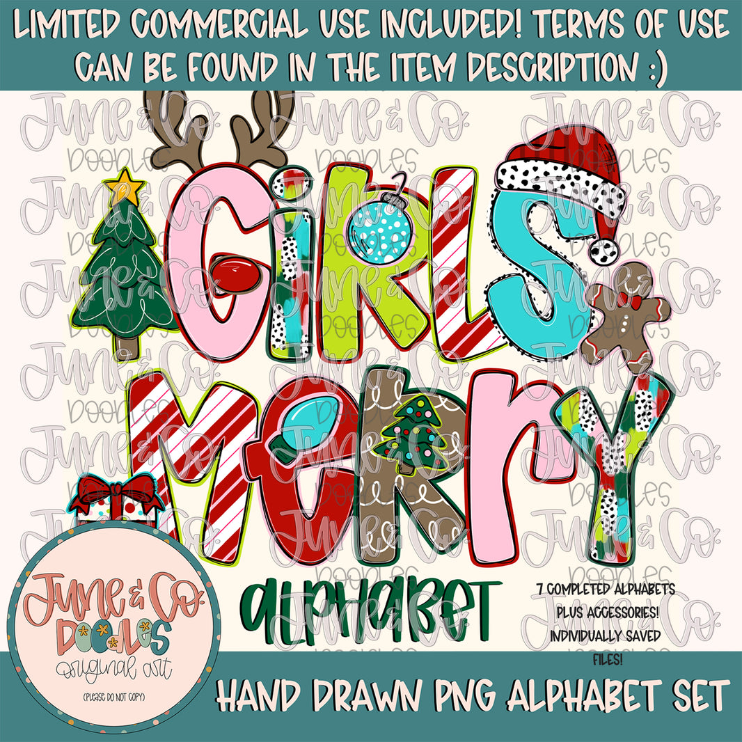 Alphas & Fonts – June And Co. Doodles