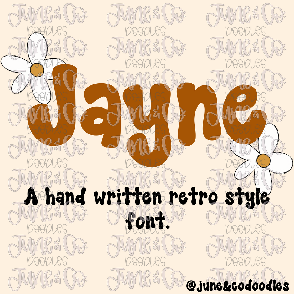 Alphas & Fonts – June And Co. Doodles