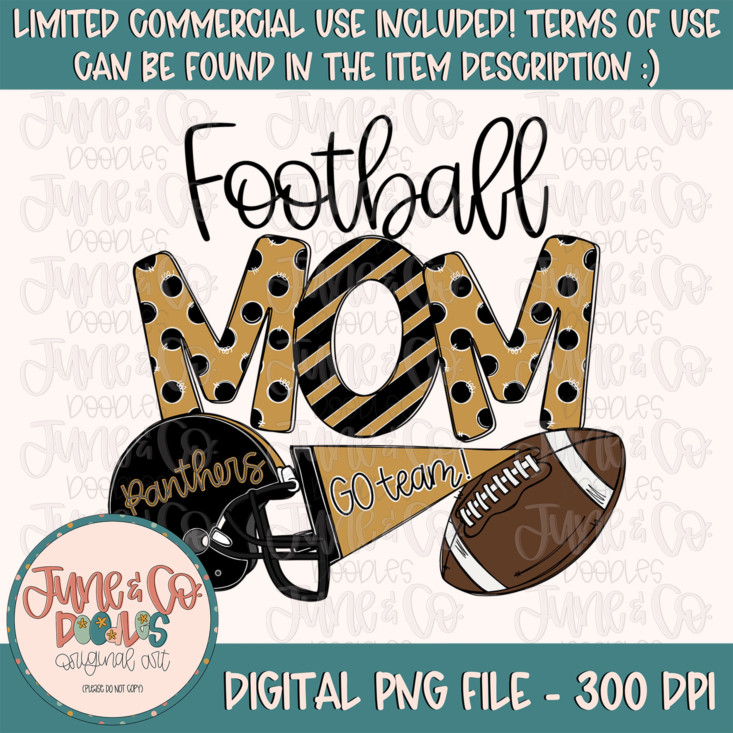 Panthers Football Mom PNG| Sports Mama Sublimation File| Football Seas ...